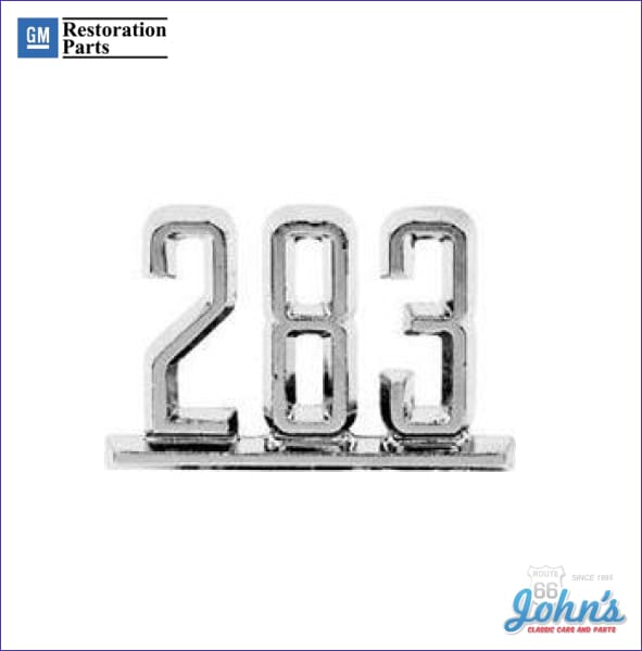"283" Fender Emblem- Each. GM Licensed Reproduction. for Camaro Chevel ...
