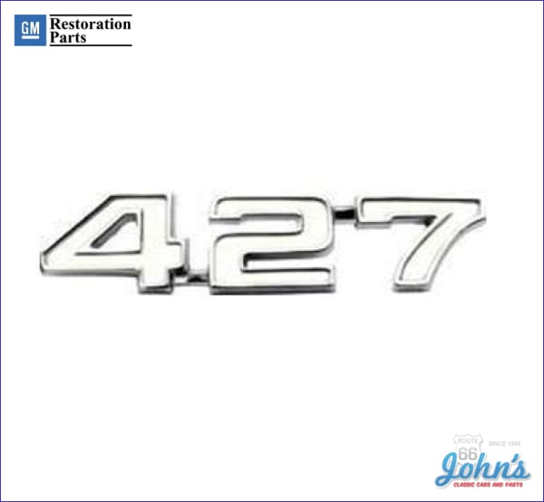 "427" Fender Emblem- Each. GM Licensed Reproduction. for Camaro Chevy ...