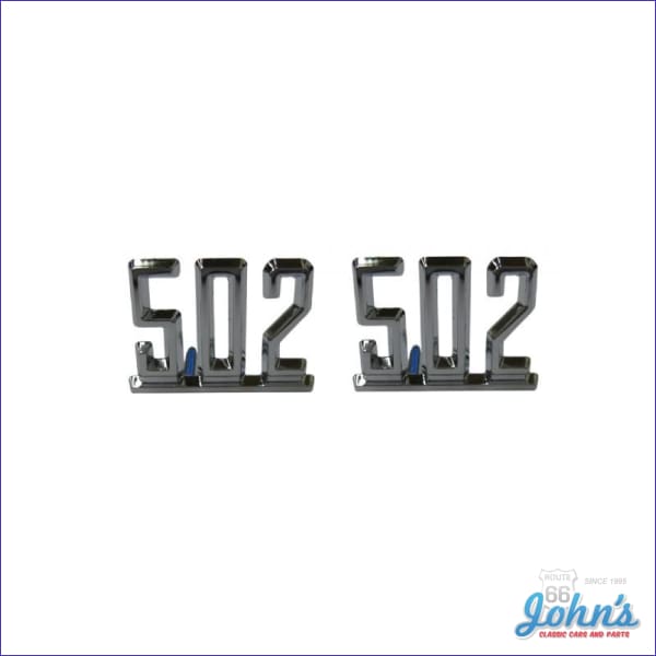 "502" Fender Emblems- PAIR for Chevelle El Camino – John's Classic Cars ...