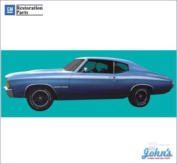 Body Decal KIT "Heavy Chevy "- White. for Chevelle – John's Classic ...