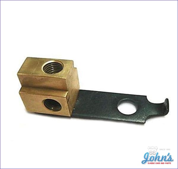Brake Line T Block, with Bracket, With Drum Brakes. for Chevelle El Ca ...