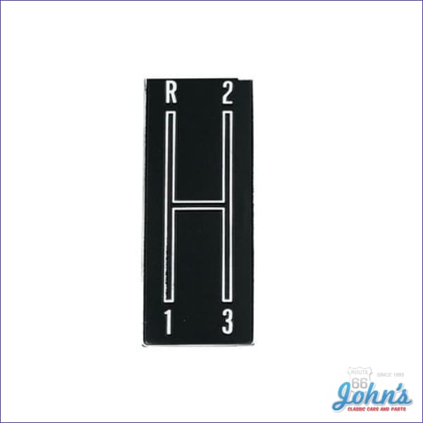 Console Shifter Plate Shift Pattern- 3sp. GM Licensed Reproduction. fo ...