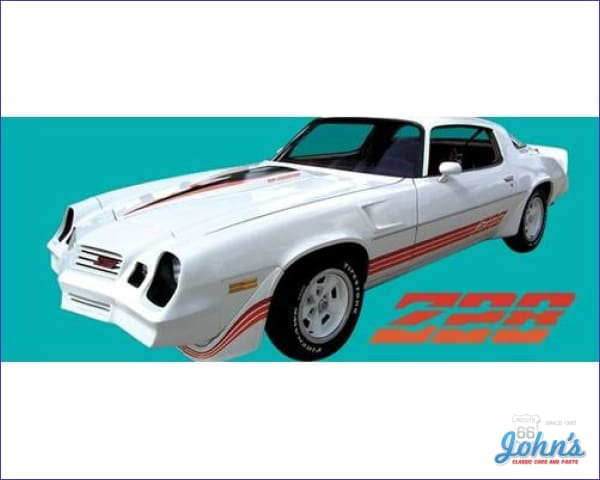 Decal Kit - Z28. Tri-Color Light Red / Med Red / Dark Red. for Camaro ...