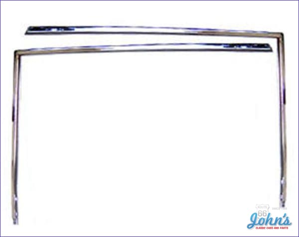 Door Glass Upper Frames for Hardtop and Convertible. - Pair for Chevy ...