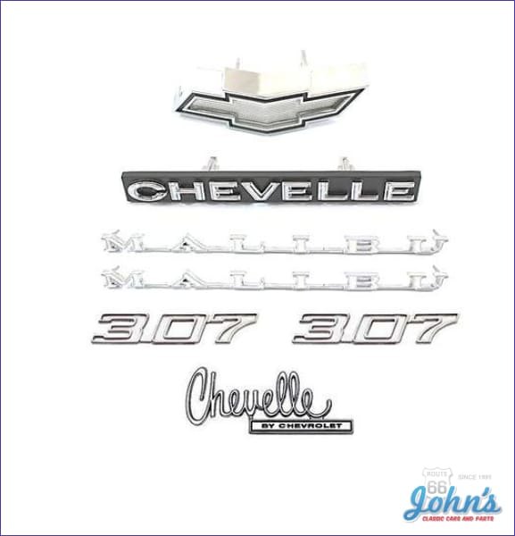 Emblem Kit, "307" Malibu for Chevelle – John's Classic Cars and Parts