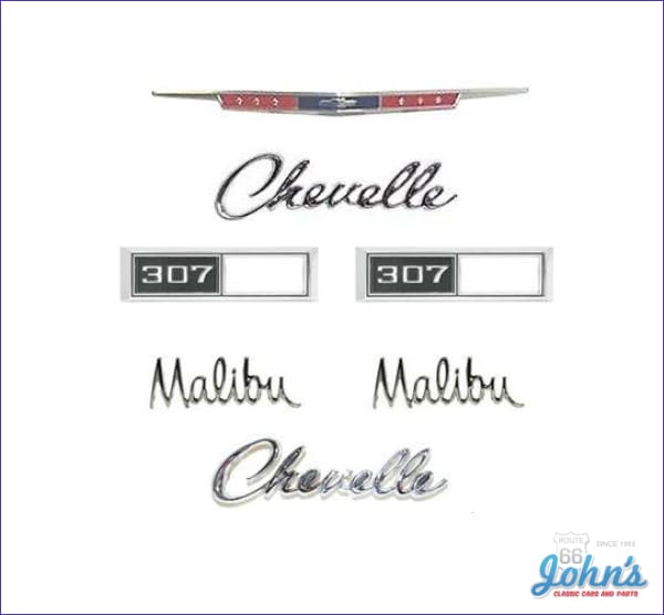 Emblem Kit, "307" Malibu for Chevelle – John's Classic Cars and Parts