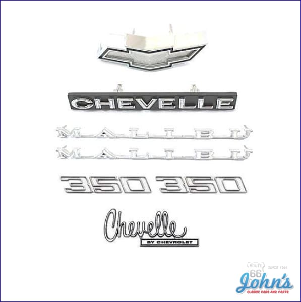Emblem Kit, "350" Malibu for Chevelle – John's Classic Cars and Parts