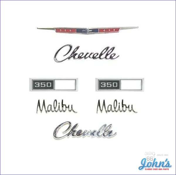 Emblem Kit, "350" Malibu for Chevelle – John's Classic Cars and Parts