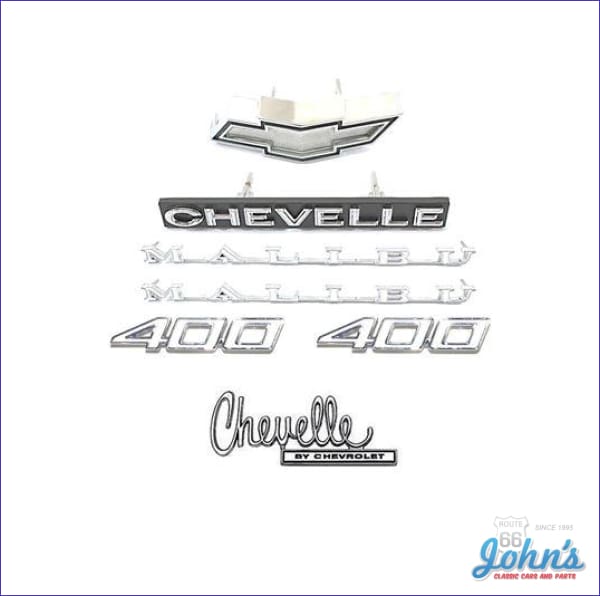 Emblem Kit, "400" Malibu for Chevelle – John's Classic Cars and Parts