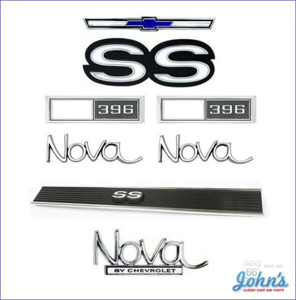Emblem Kit, "SS396" WITH Rear Trim Panel. for Chevy II / Nova – John's ...
