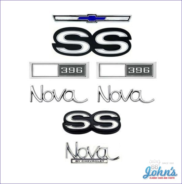 Emblem Kit, "SS396" without Rear Trim Panel. GM Licensed Reproduction ...