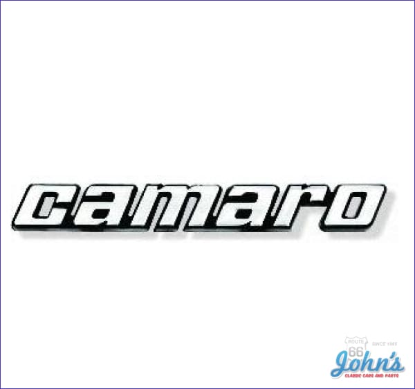 Fender Emblem "Camaro". Except Z28 and RS. Each. GM Licensed Reproduc ...
