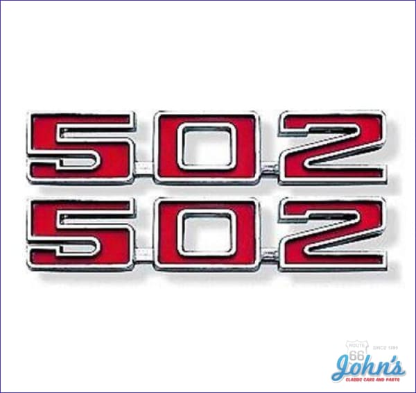 Fender Emblems "502", Pair. GM Licensed Reproduction for Chevelle El C ...