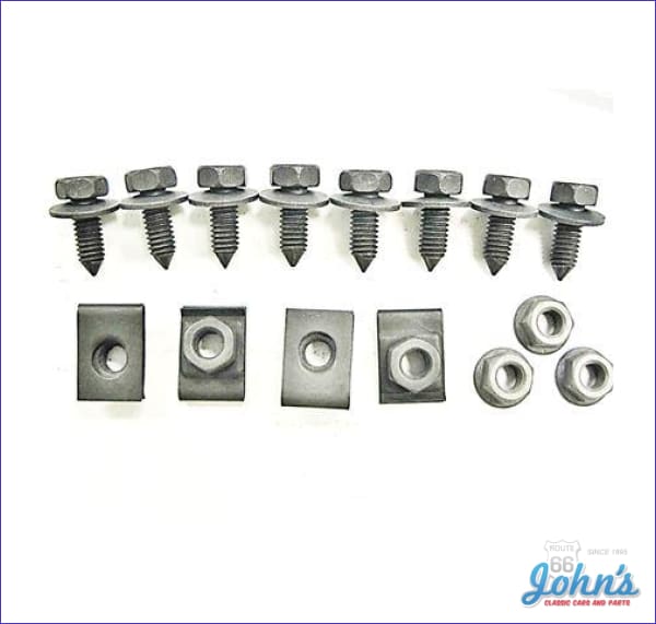 Front Valance Panel Mounting Hardware Kit, 15 piece for Chevelle El Ca ...