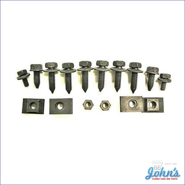 Front Valance Panel Mounting Hardware Kit, 16 piece. for Chevelle El C ...