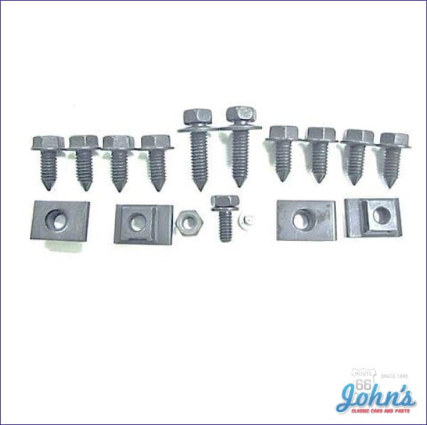 Front Valance Panel Mounting Hardware Kit, 17 piece. for Chevelle El C ...