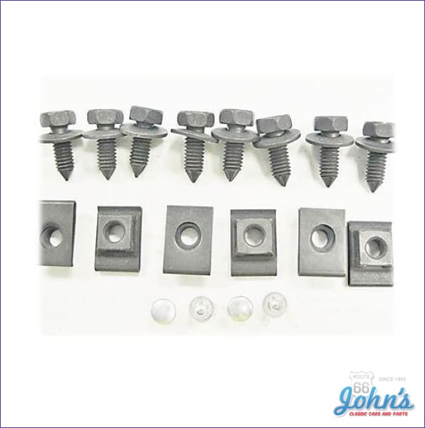 Front Valance Panel Mounting Hardware Kit, 18 piece. for Chevelle El C ...