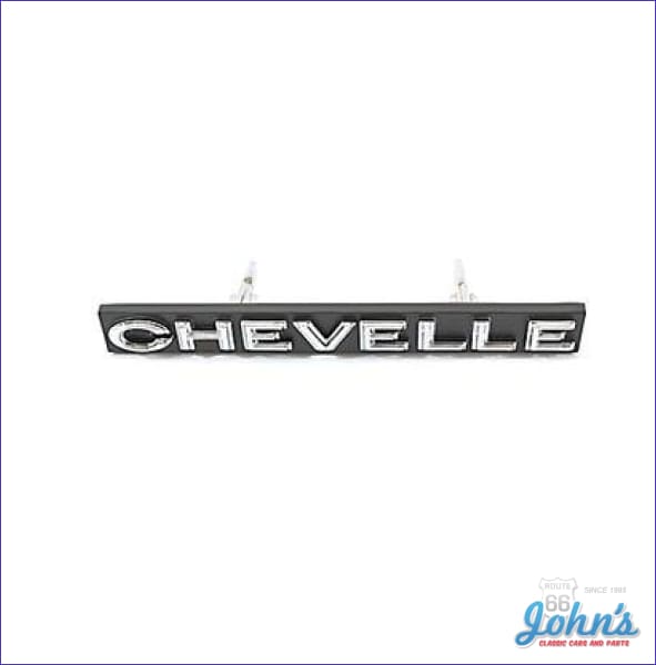 Grille Emblem "Chevelle". GM Licensed Reproduction. for Chevelle – John ...