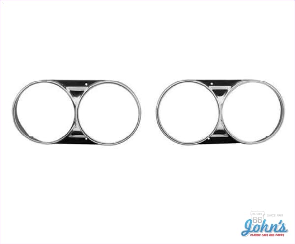 Headlight Bezels- Pair for Chevelle El Camino – John's Classic Cars and ...