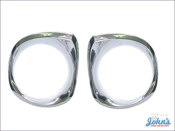 Headlight Bezels, Pair. for Chevy II / Nova – John's Classic Cars and Parts