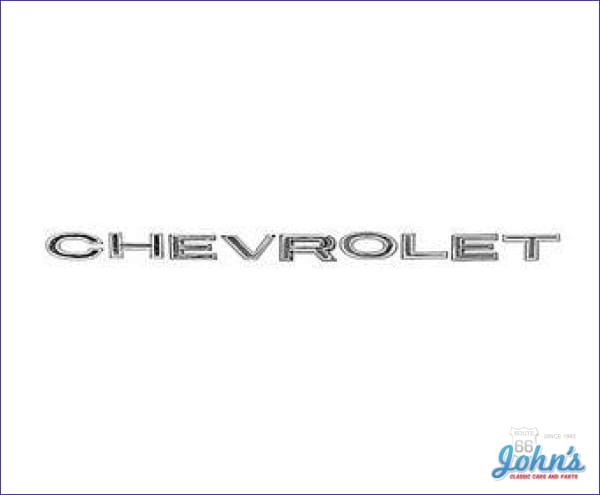 Hood Letters "Chevrolet" set. GM Licensed Reproduction. for Chevelle E ...