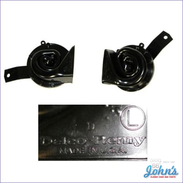 Horns, with correct spot welded brackets. Includes low and high note h ...