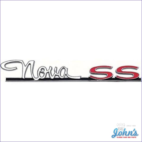 Quarter Panel Emblem "NOVA SS", Each. GM Licensed Reproduction. for Ch ...