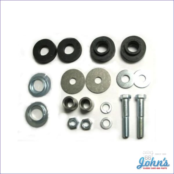Radiator Support Bushing Kit, with Hardware. Correct Style. for Chevel ...