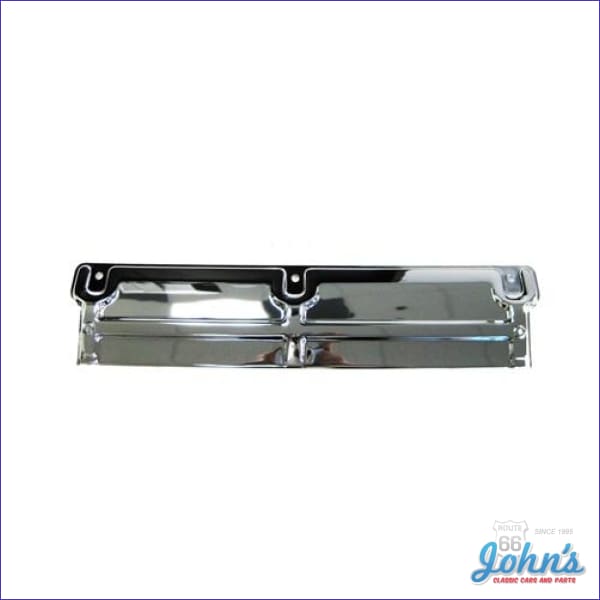 Radiator Top Plate, Small Block, Chrome with 3 Hole to Radiator Suppor ...