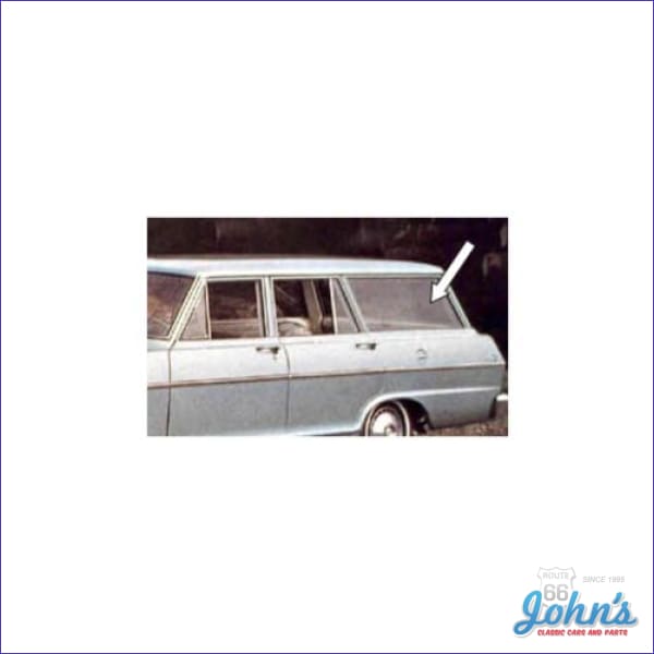 Rear Side Stationary Window Seals - Pair. 4dr Station Wagon. for Chevy ...