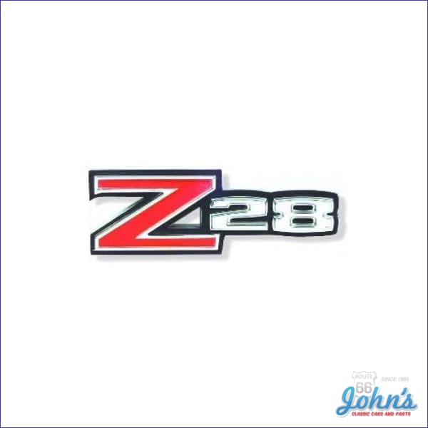 Rear Spoiler Emblem "Z28". GM Licensed. GM Licensed Reproduction. for ...
