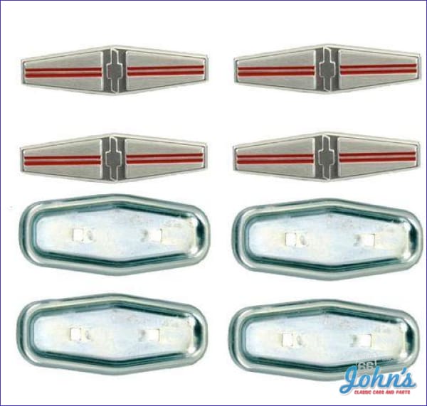 Seat Cover Emblems with Backing Plates for Deluxe Interior- 8pc. GM Li ...