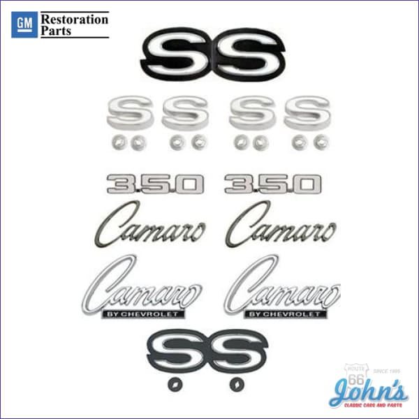 "SS 350" Standard Emblem Kit. GM Licensed Reproduction. for Camaro ...
