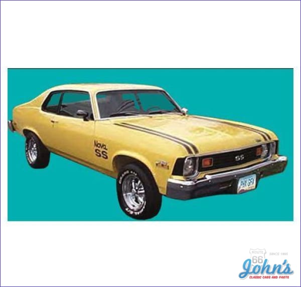 SS Stripe Kit, Except Hatchback. GM Licensed Reproduction. for Chevy ...
