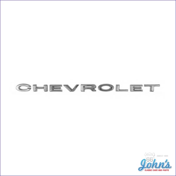 Trunk Letters "Chevrolet"- GM Licensed Reproduction. for Chevelle ...