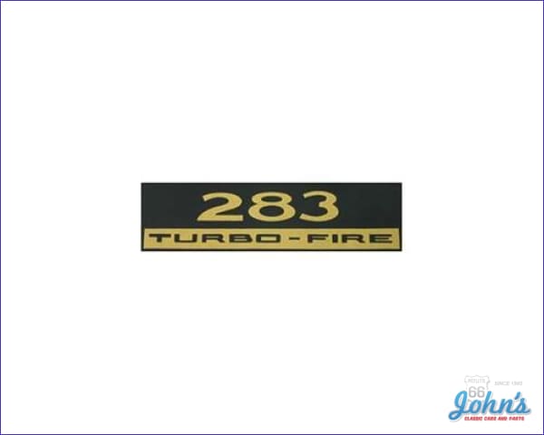 Valve Cover Decal, 283 Turbo-Fire. Each for Chevelle El Camino Chevy I ...