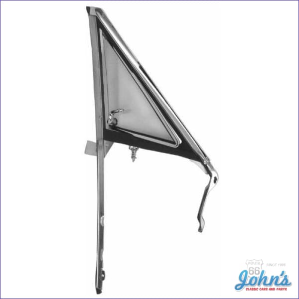 Vent Window Assembly, LH with clear glass. 2dr hardtop and convertible ...