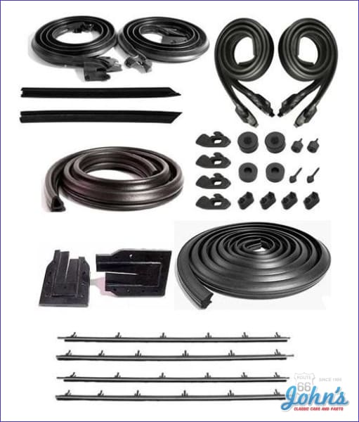 Weatherstrip kit, Coupe. With 4pc Outer OEM Style Windowfelts. for Che ...